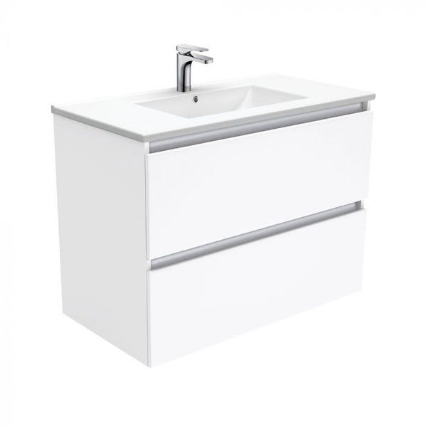 Fienza 900mm Dolce Quest Double Draw Wall Hung Vanity – 7 Days Plumbing ...